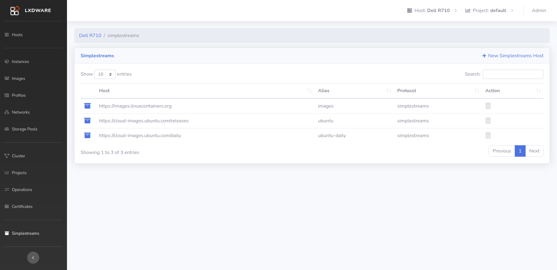 LXD Dashboard – LXDWARE